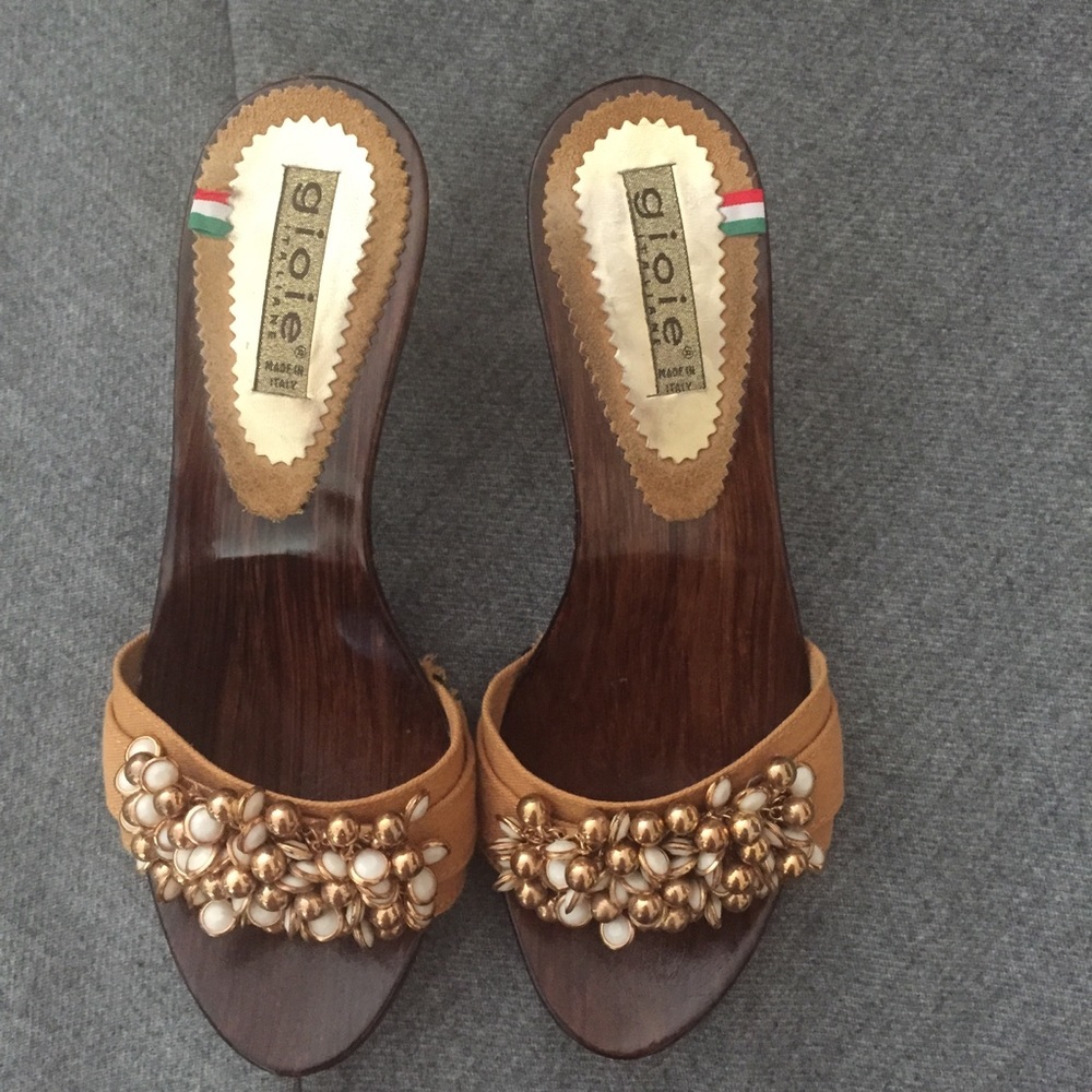 Gioie Embellished Italian Clogs - Gem